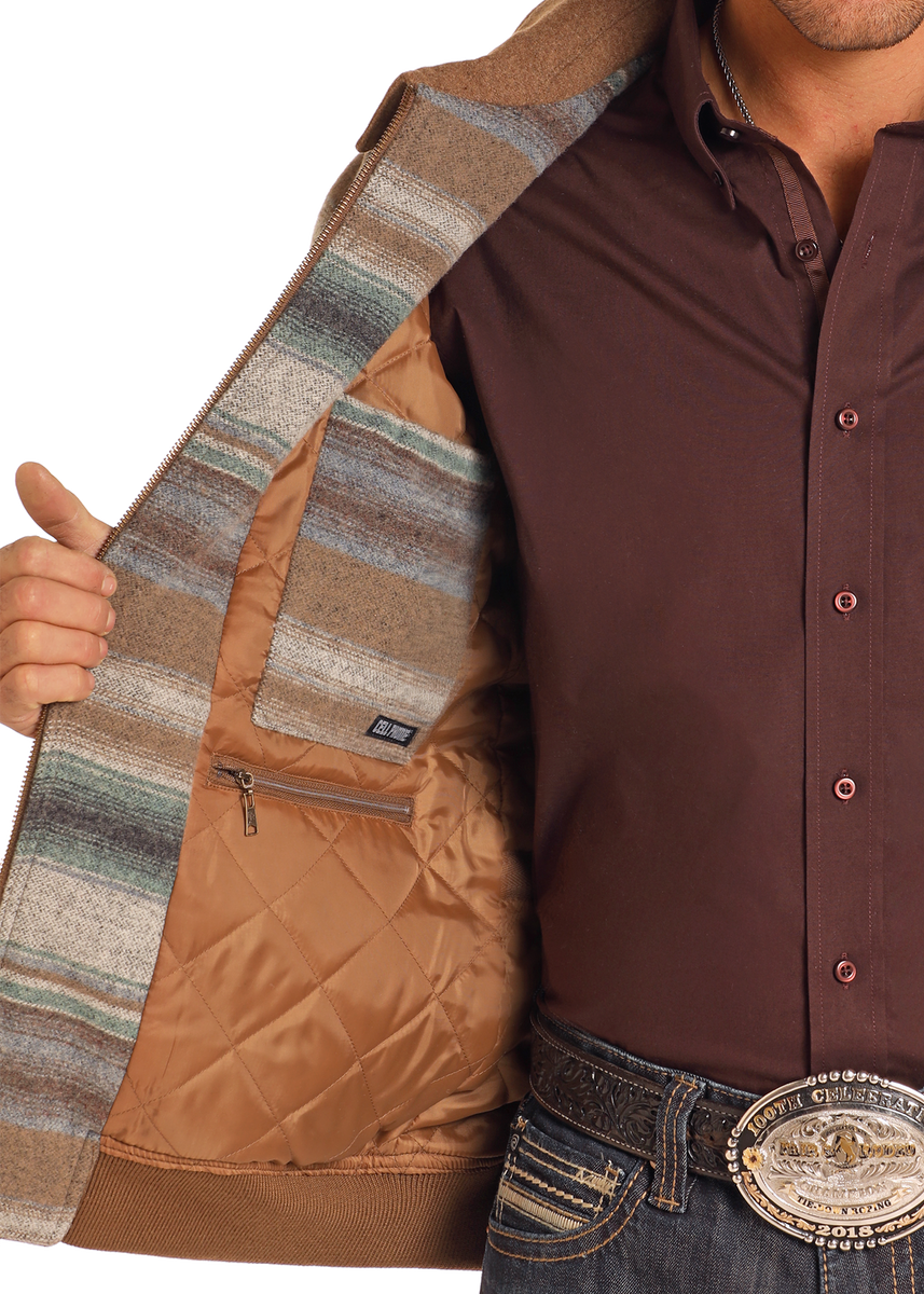 Men's Powder River Wool Bomber Jacket #DM92C04073 – The Tack House