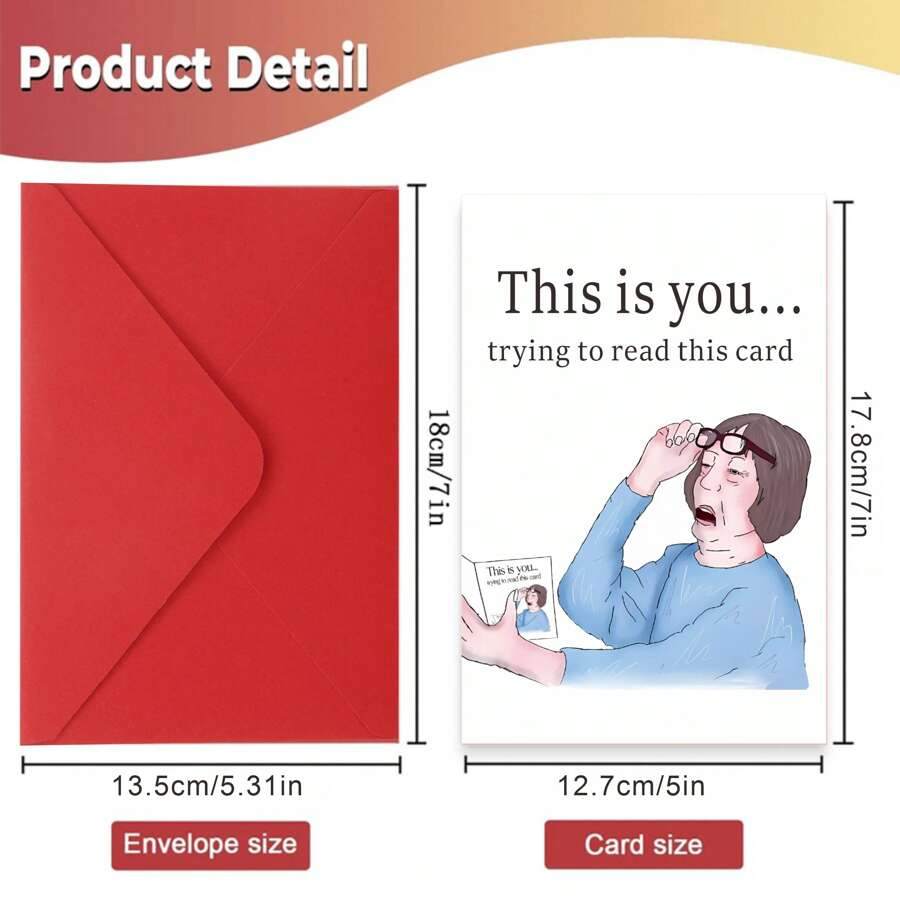 ‘This Is You Trying To Read This Card’ Card – The Tack House