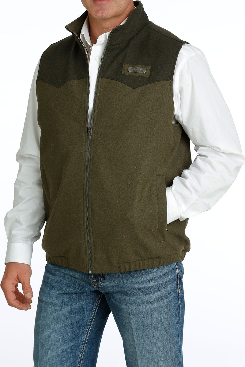 Cinch Men's Wooly Concealed Carry Vest - Olive – The Tack House