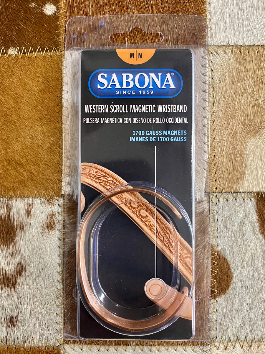 Sabona WESTERN SCROLL Copper Magnetic Wrist Band – The Tack House