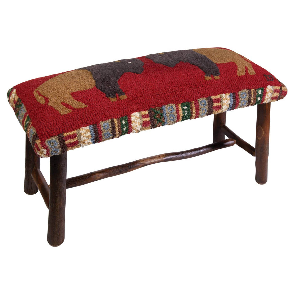Double Buffalo Bench – The Tack House