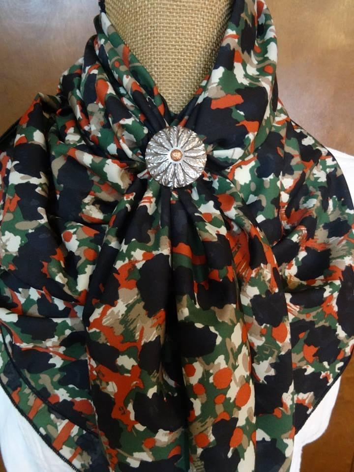 Black & Burnt Orange Wild Rag – The Tack House