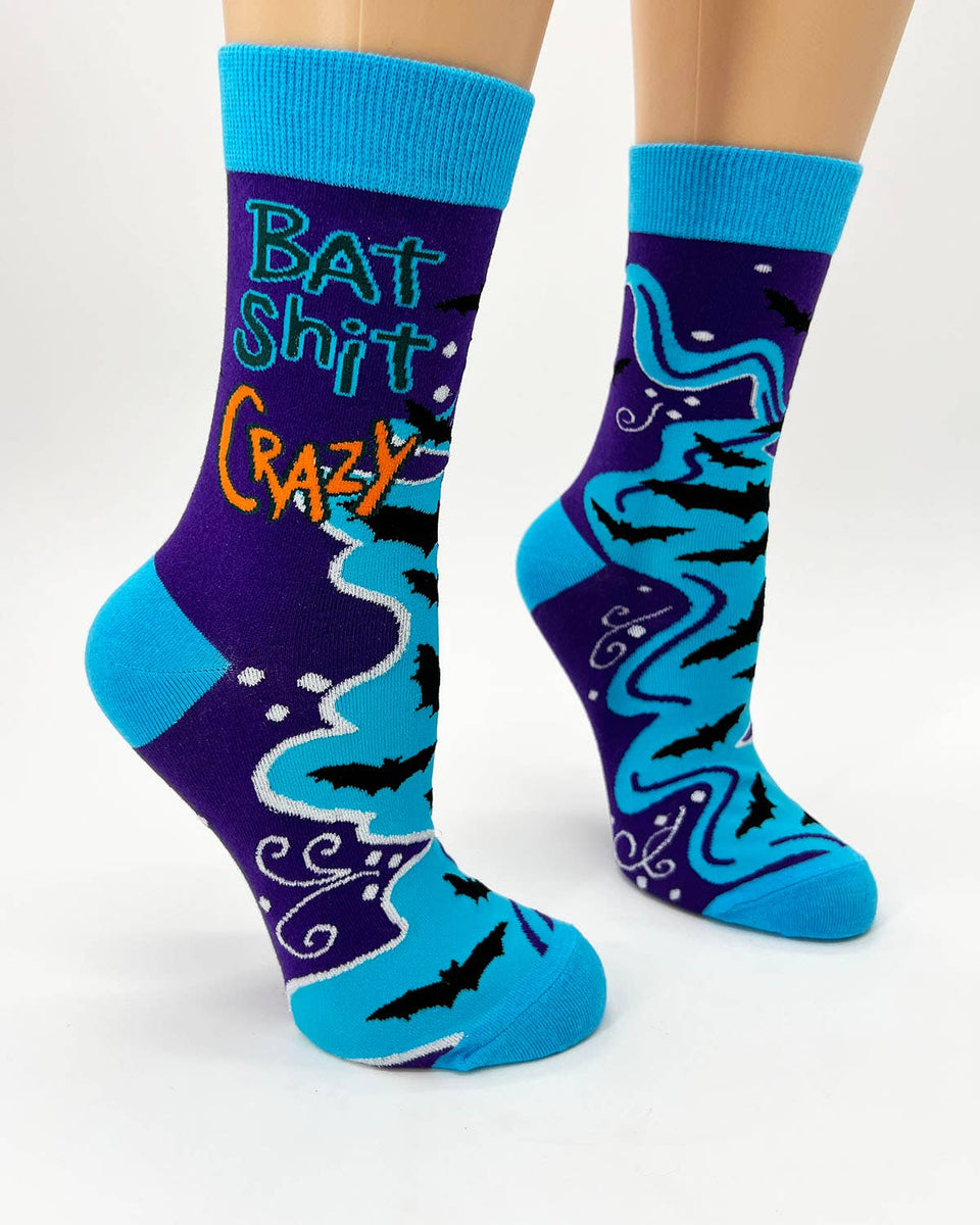 'Bat Shit Crazy' Ladies Socks – The Tack House