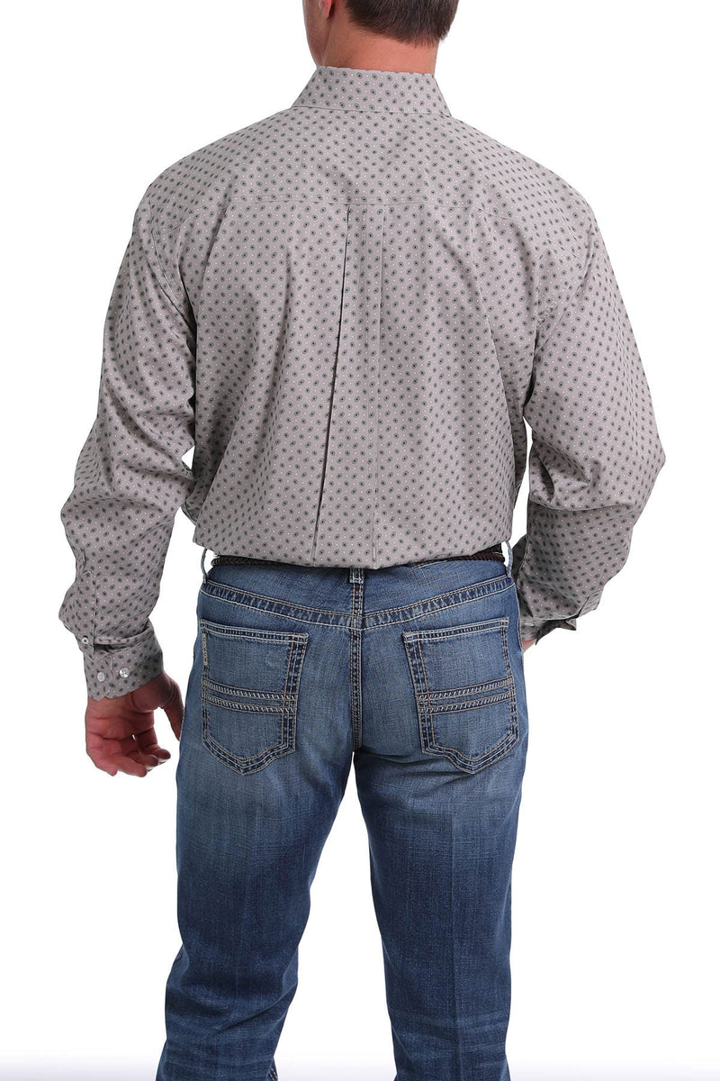 Cinch Mens Grey Pattern Shirt – The Tack House