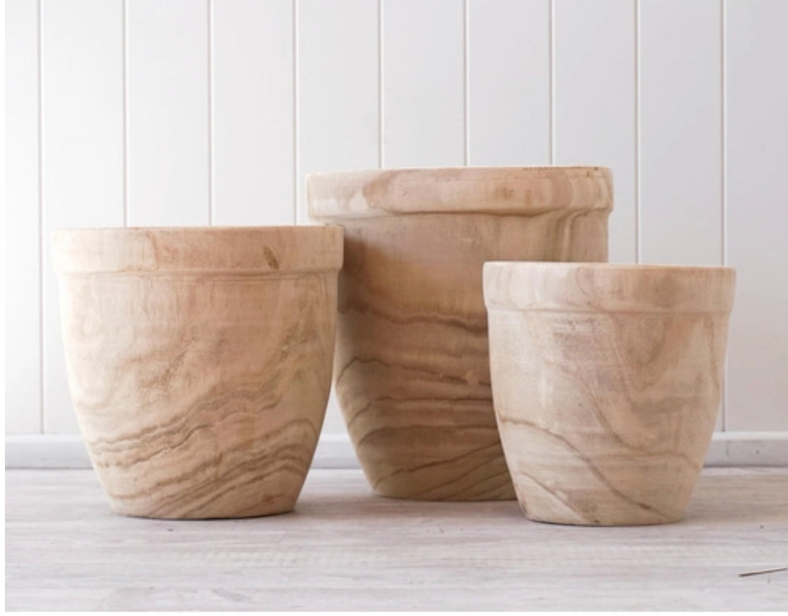 Timber Pot Planter Set of 3 – The Tack House